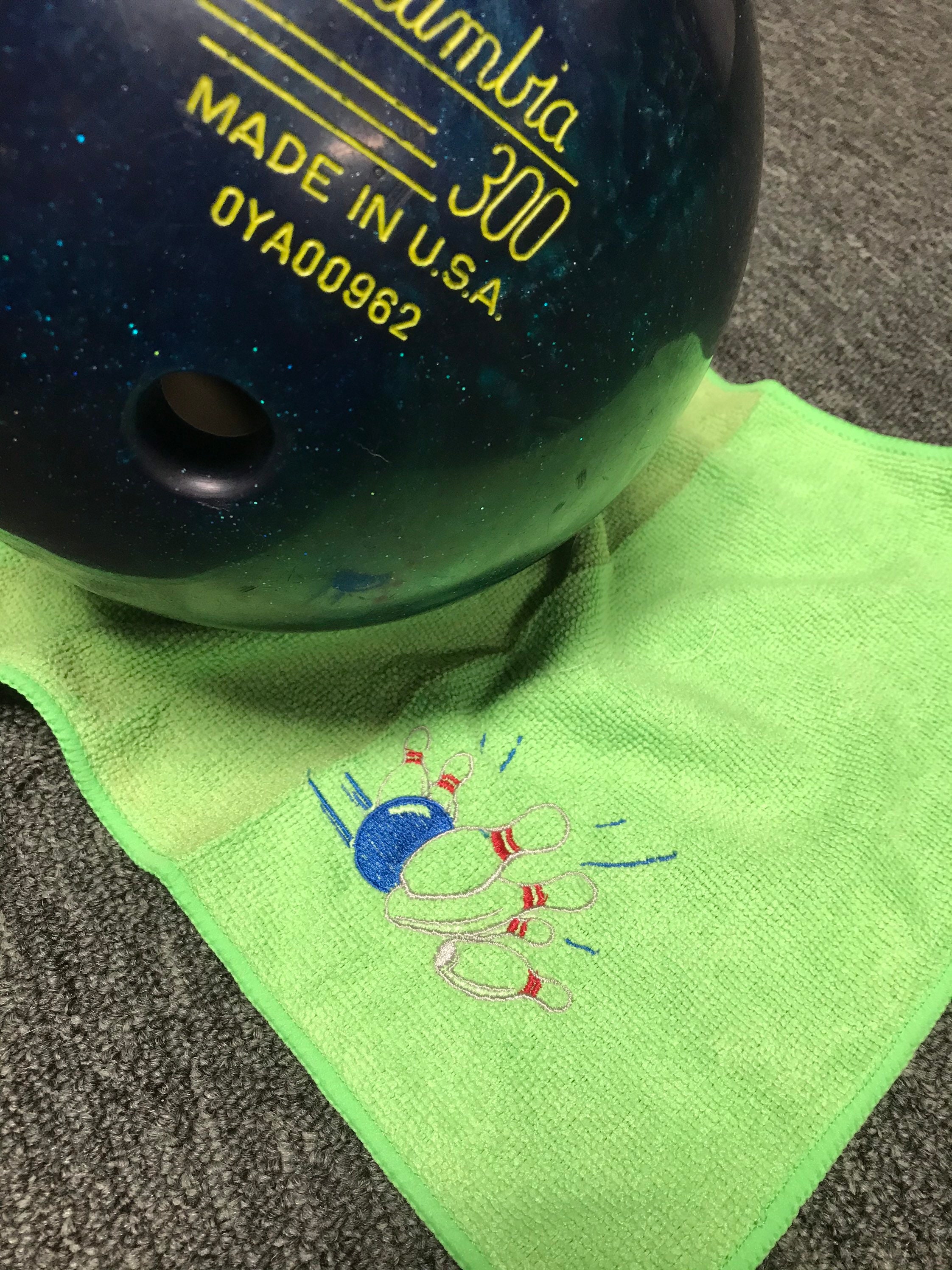 Microfiber Bowling Ball Cloth, Custom Bowling Towel, Personalized ...