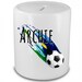 Personalised Money Pot Gift - Money Box With Football / Soccer Ball ...