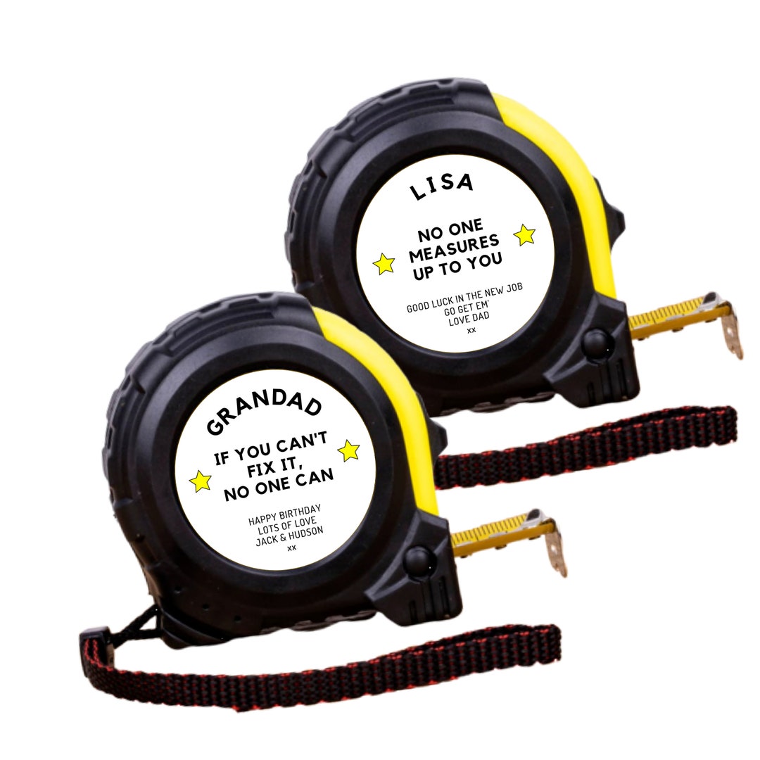 Tape Measure Personalised - Custom Measuring Tape (5M Steel Retractable ...