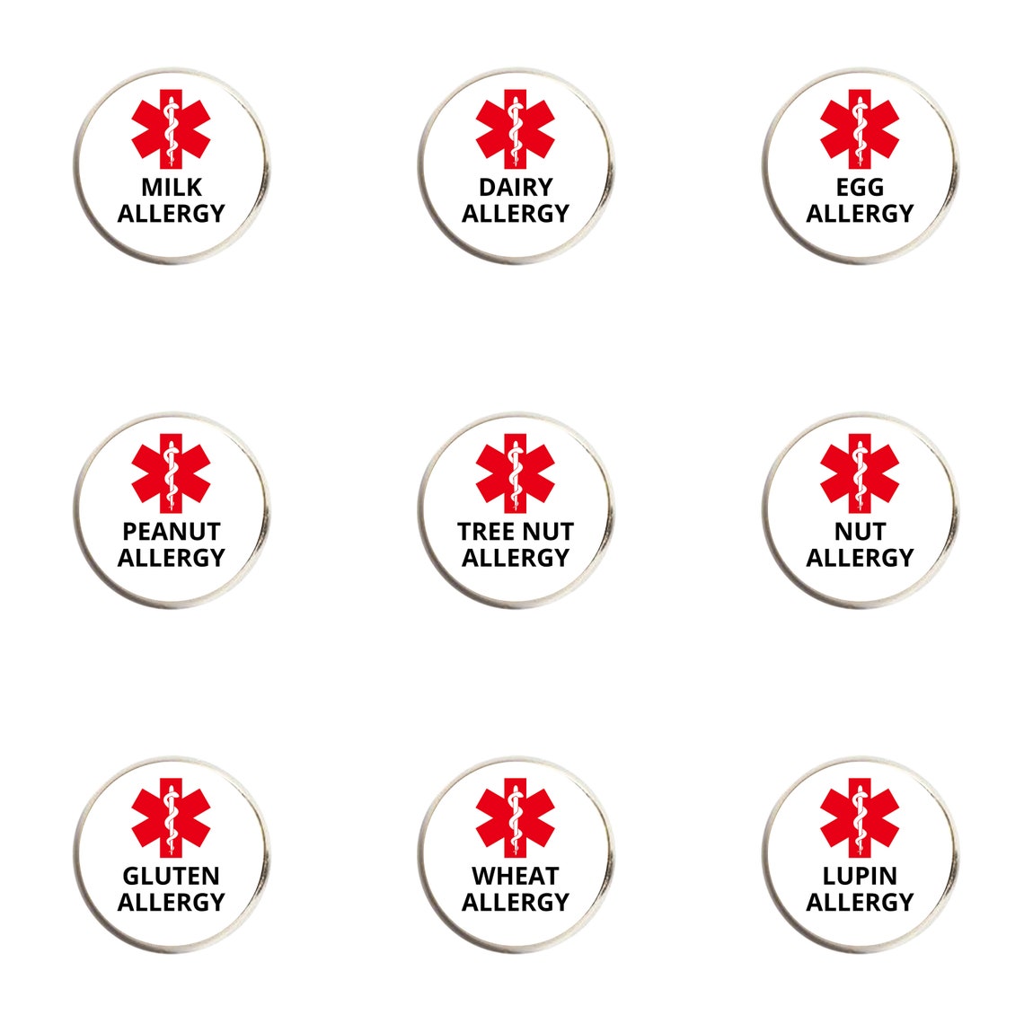 Allergy Alert Pin Lapel Badge 22mm / Allergies / Medical - Etsy
