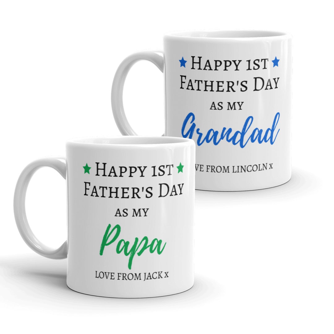 Mug personnalisé Happy 1ère fête des pères de 11 oz / Première fête des ...
