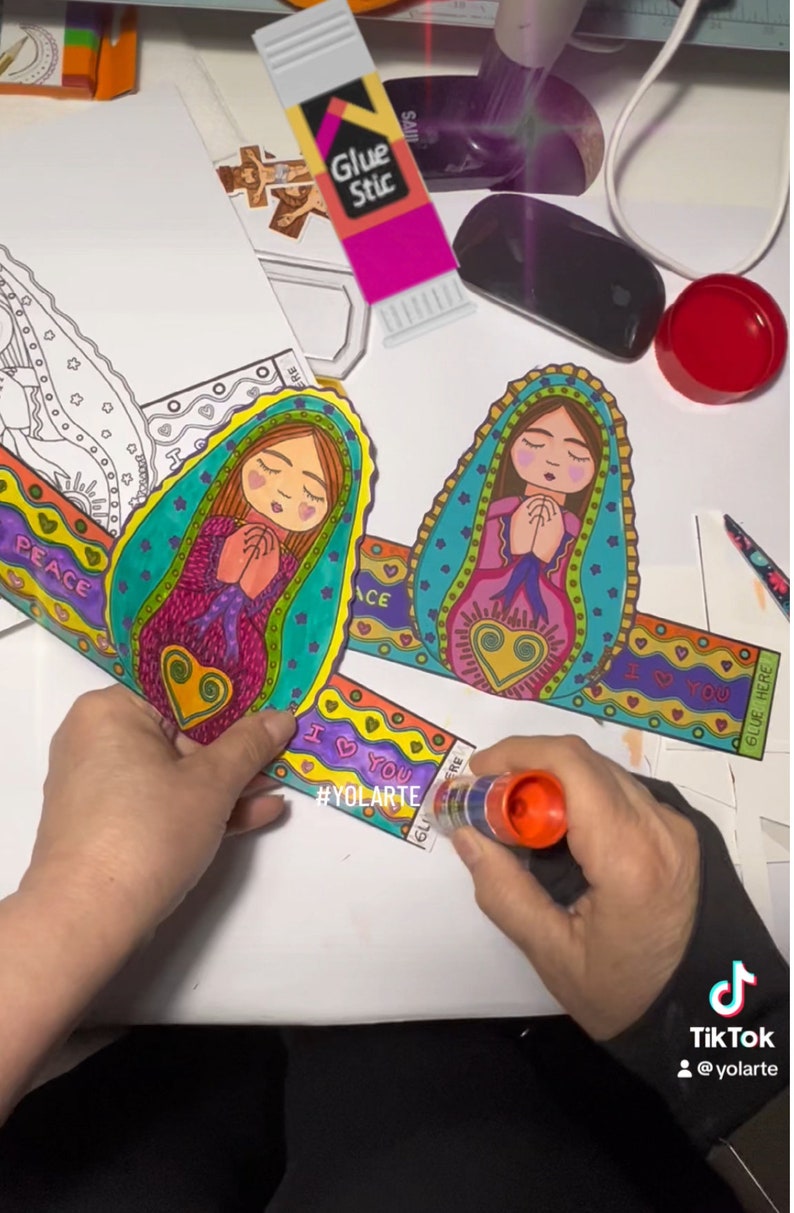 Virgencita Paper Cone Doll - Etsy