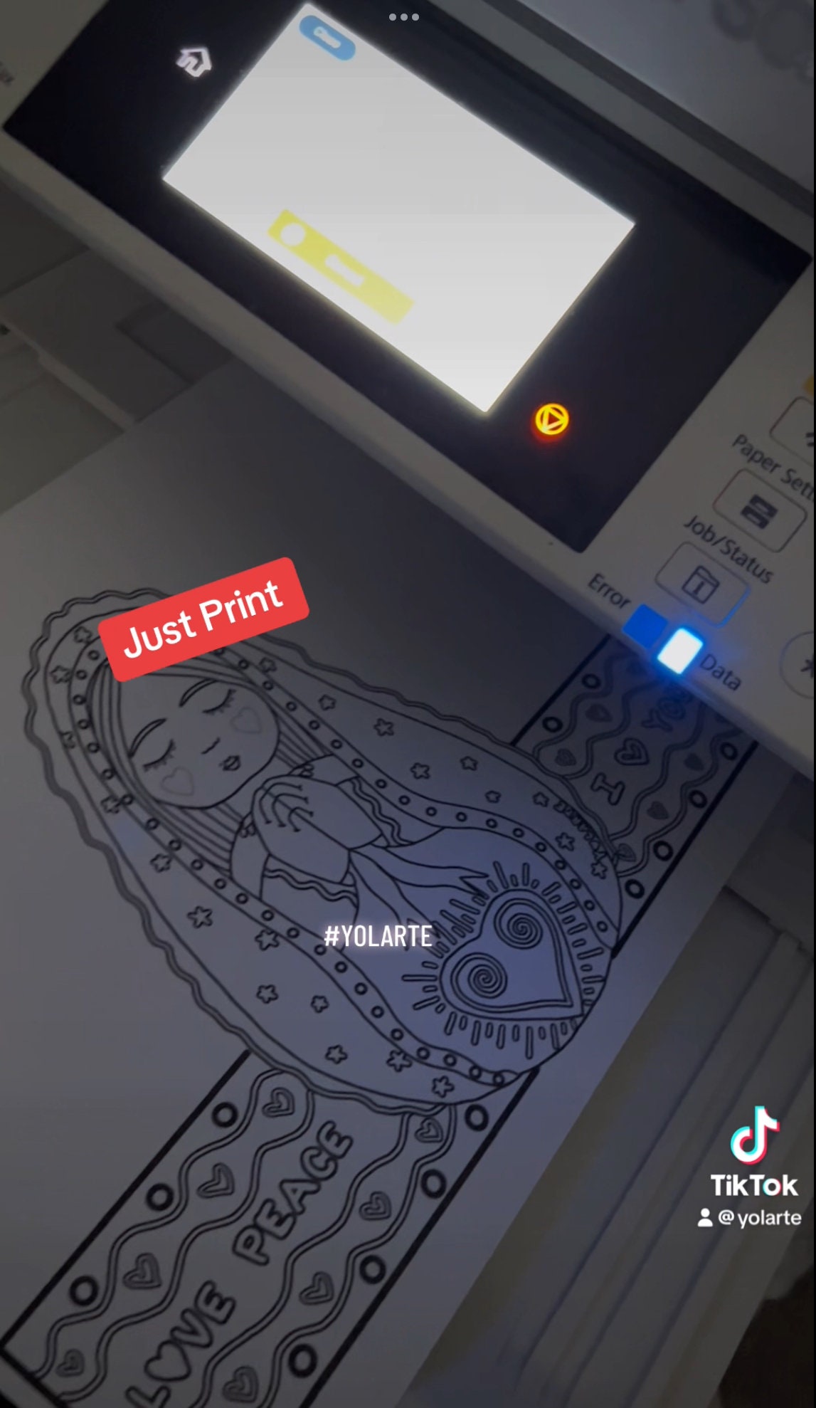 Virgencita Paper Cone Doll - Etsy