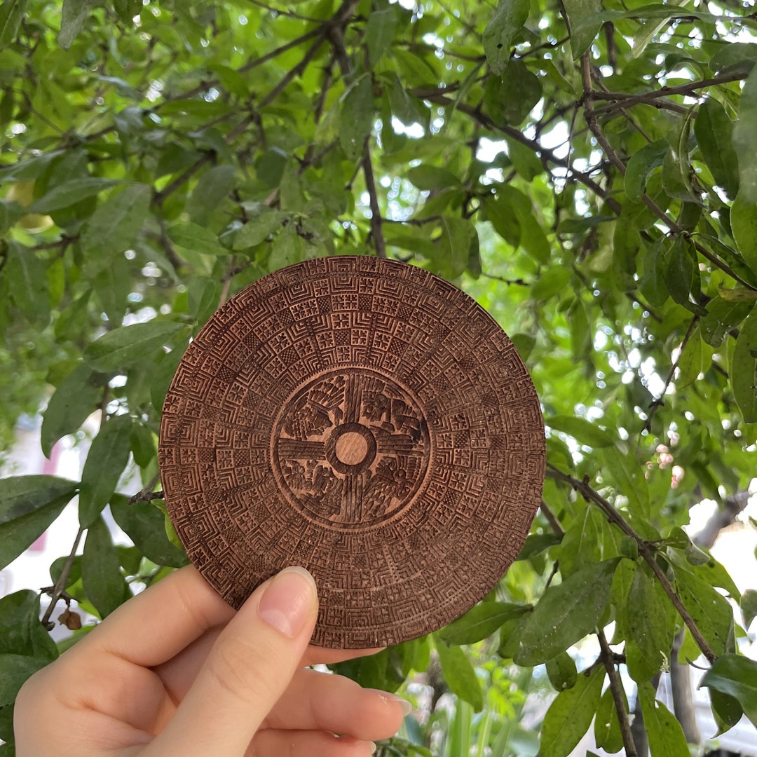 Aztec Calendar 26. Model: Wood Engraving Coasters Digital File - Etsy