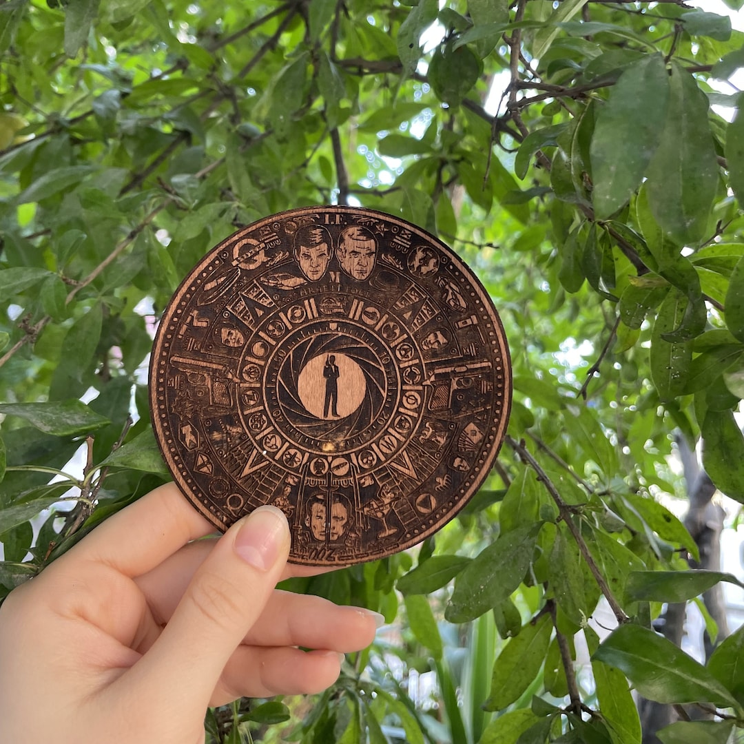 Wooden Aztec Calendar James-bond: Wood Engraving Coasters Digital File ...