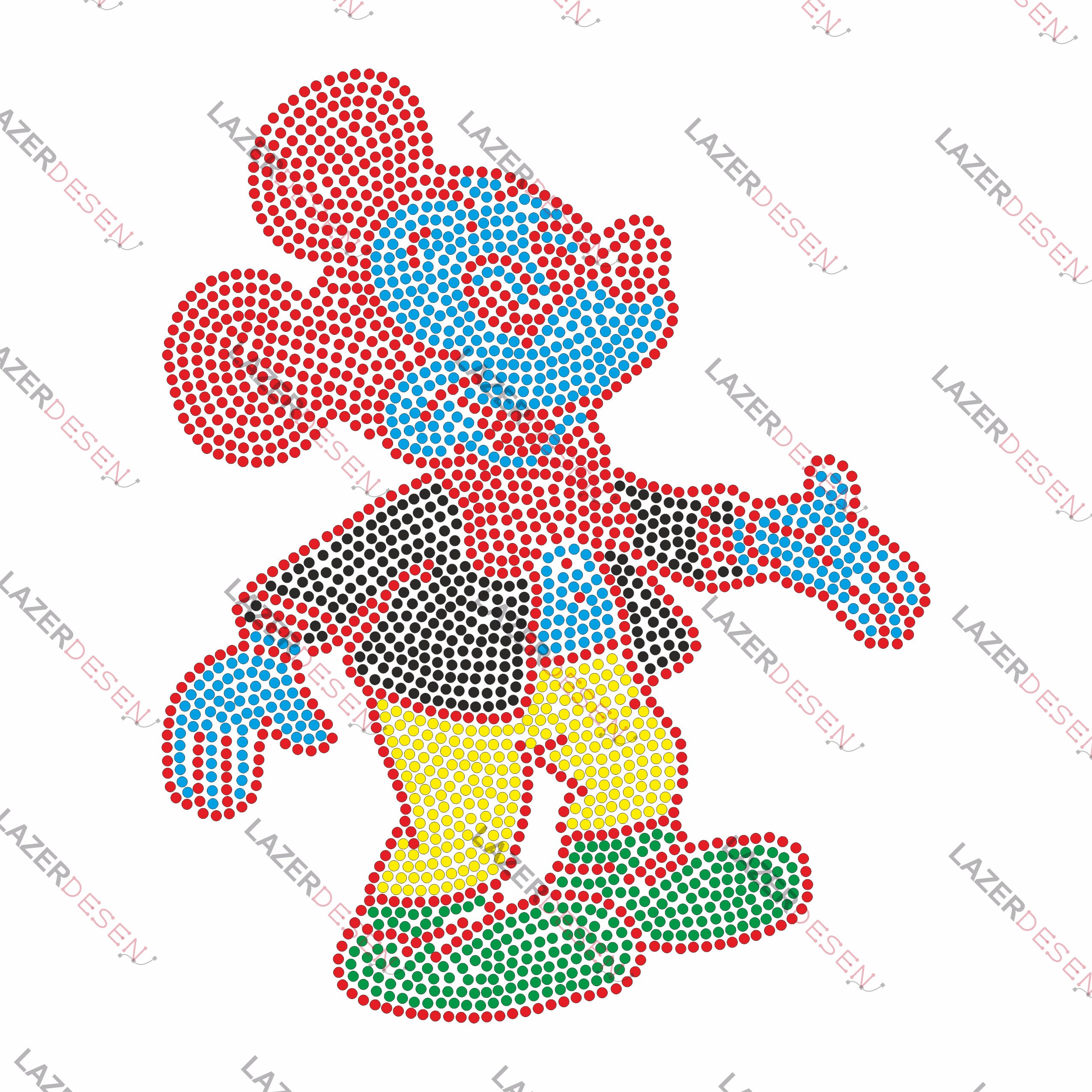 35 Mickey and Minnie Mouse Professional Rhinestone Templates Cdr, Pdf ...