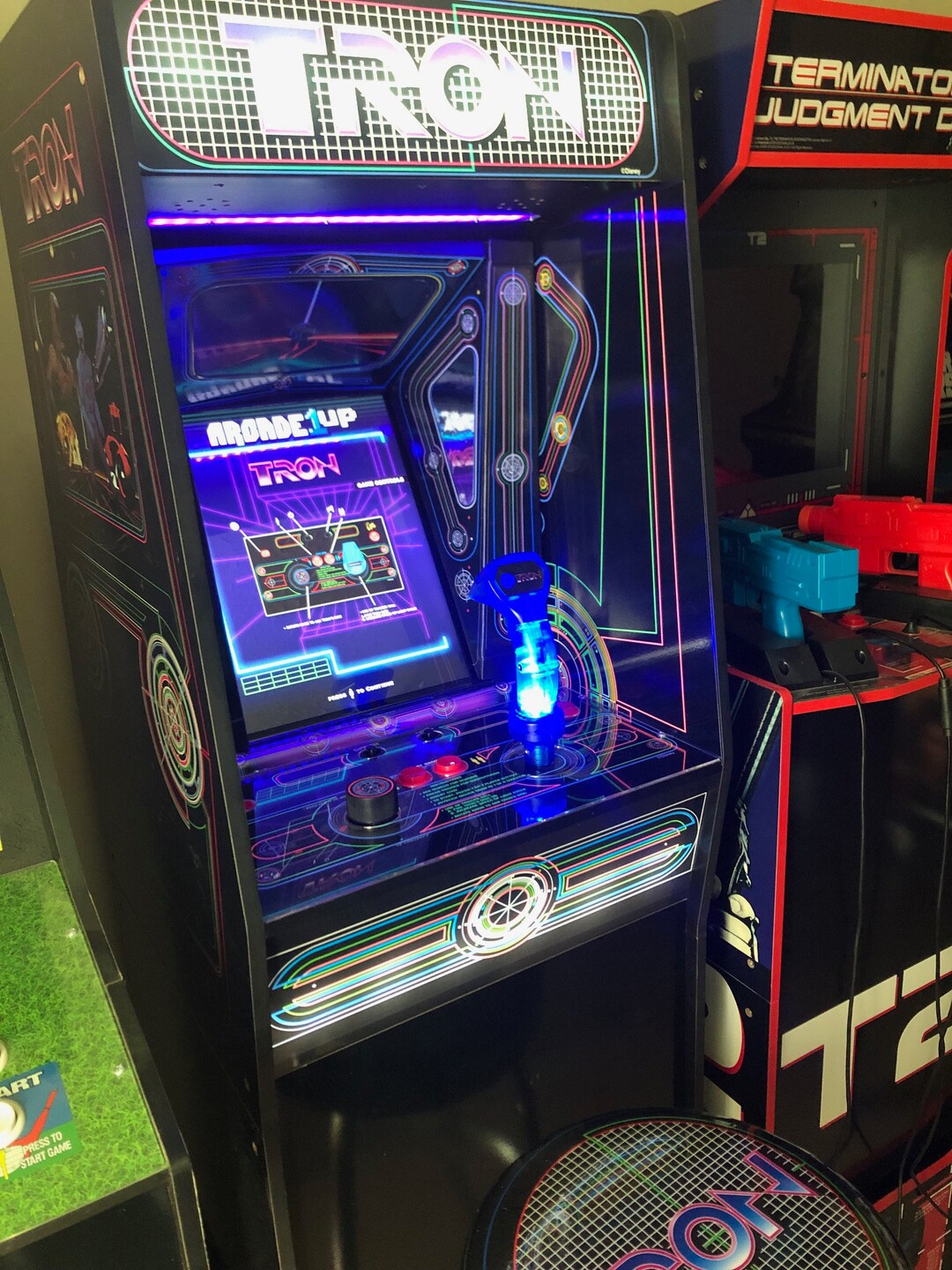 Arcade1up Tron Bezel Parts. 3pc Vacuum Formed. Trimmed With Stickers ...