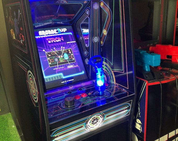 Arcade1up Tron Bezel Parts. 3pc Vacuum Formed. Trimmed With Stickers ...