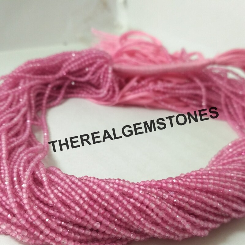 Pink Gemstone Beads - Etsy