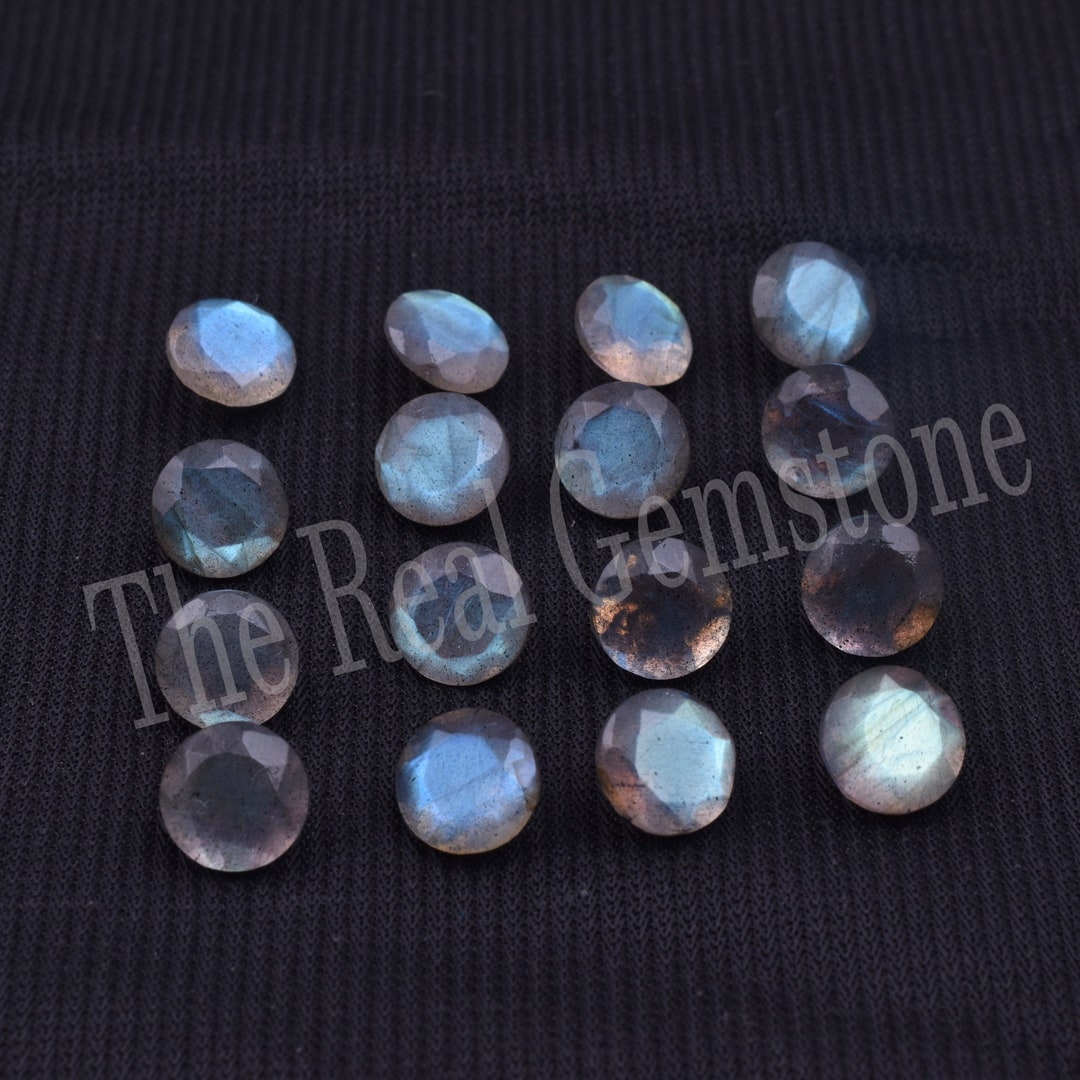 5mm AAA Labradorite Faceted Round Cut Gemstones | Blue Labradorite ...