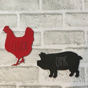 Farmhouse Barn and Animal DIY Craft Kit - Wooden Craft Kit, Unfinished ...