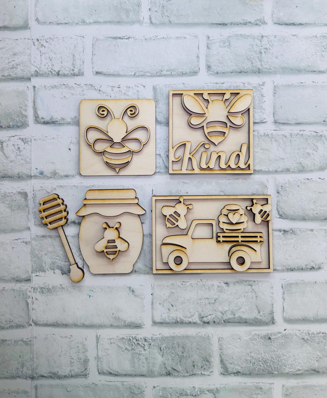 DIY Bumblebee Signs, DIY Bumblebee Tiered Tray Craft Kit - Etsy