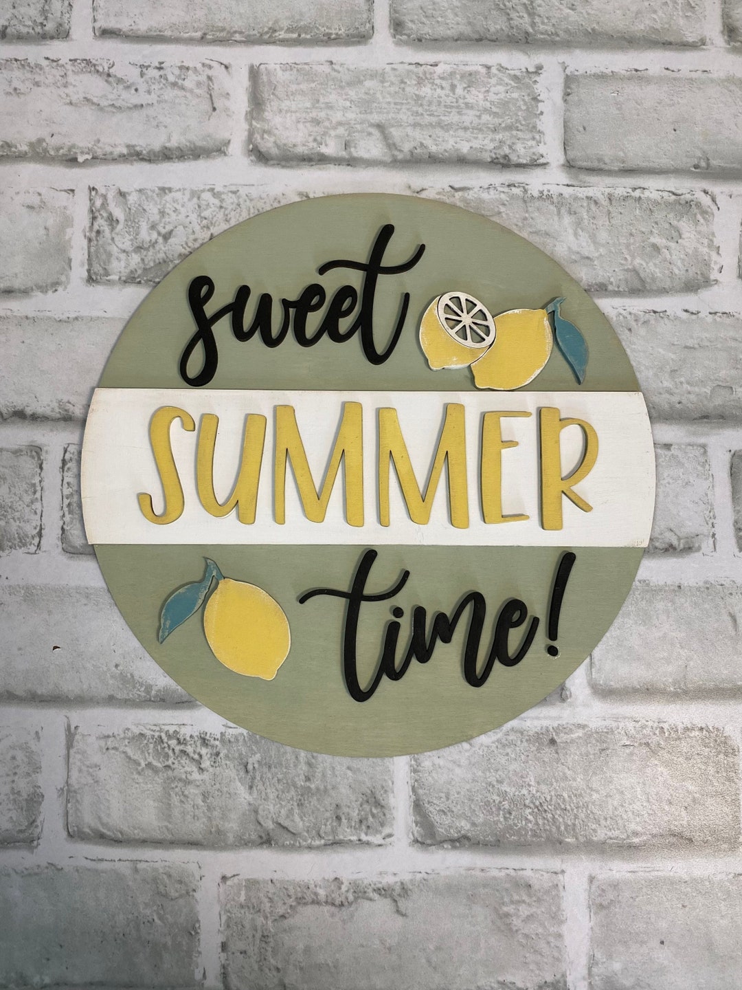DIY Sweet Summer Time Lemon Sign Craft Kit - Etsy