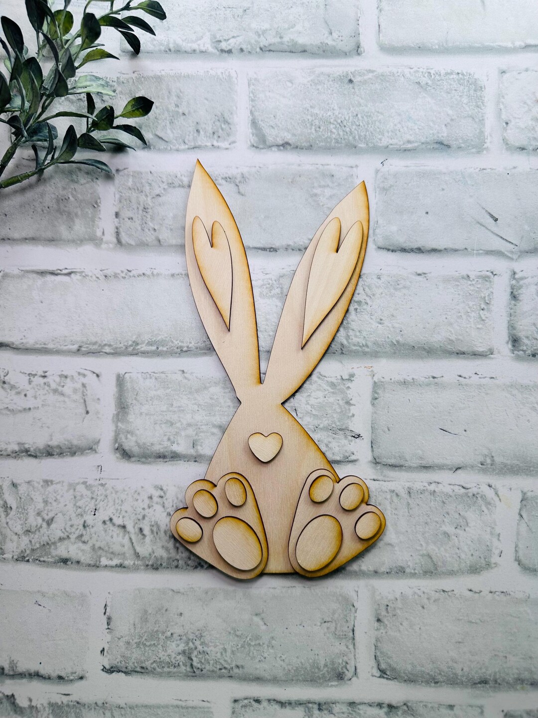 DIY Bunny Craft Kit, Wooden Craft Kit, Rabbit Craft Kit, DIY Easter ...
