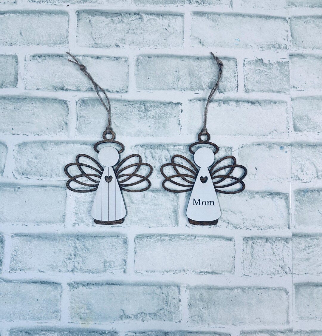 Wooden Angel Keepsake Ornament - Etsy