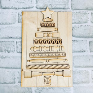 DIY Spindle Christmas Tree Craft Kit - Etsy