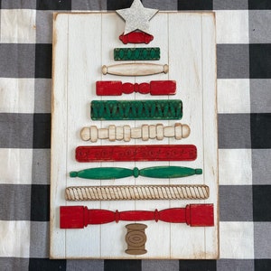 DIY Spindle Christmas Tree Craft Kit - Etsy