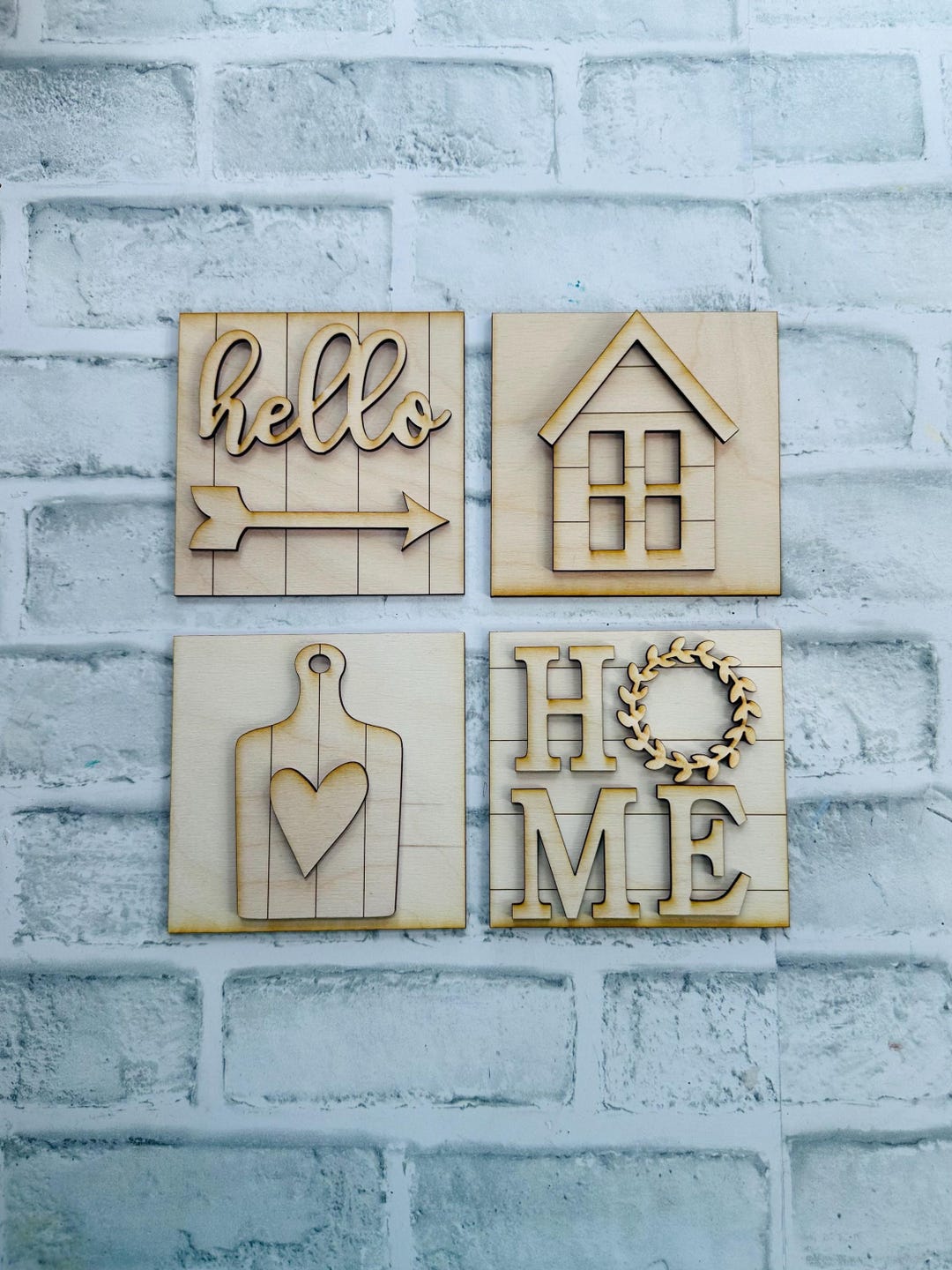 DIY Interchangeable Farmhouse Home Sign Kit, DIY Tier Tray Decor, DIY ...