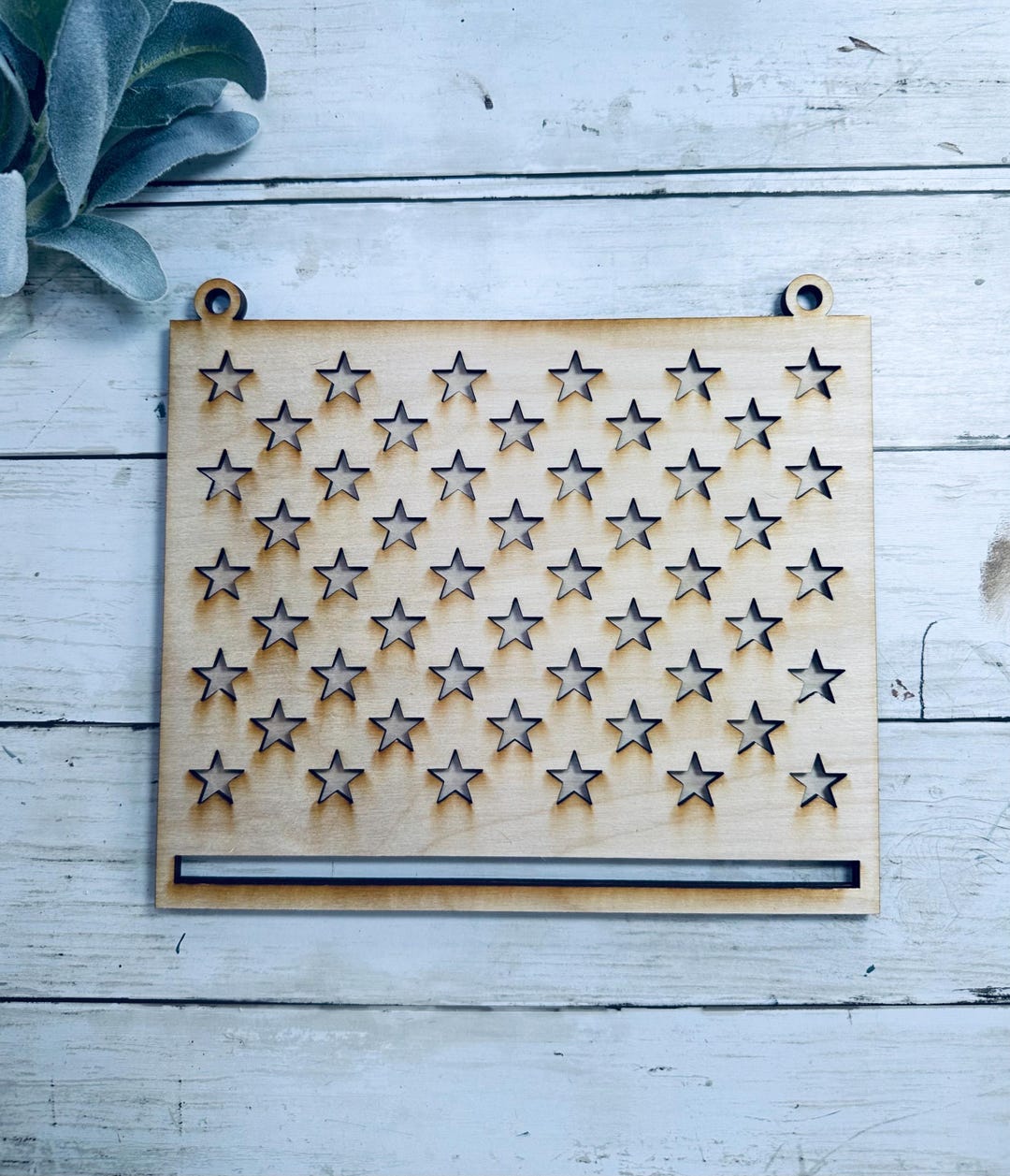 2 Piece Wood Rag Flag Cutout, July 4th Craft Kit, Patriotic Craft, - Etsy
