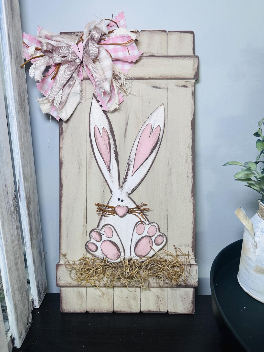 DIY Bunny Craft Kit, Wooden Craft Kit, Rabbit Craft Kit, DIY Easter ...