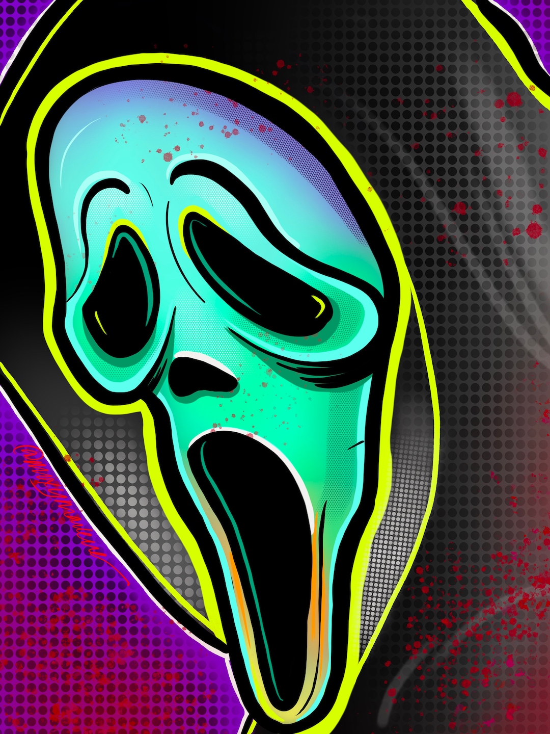 Ghost Face [PRINT ONLY] - Etsy