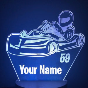 Go Kart LED Light, Night Light, Personalized Gift -led-go-kart-1- - Etsy