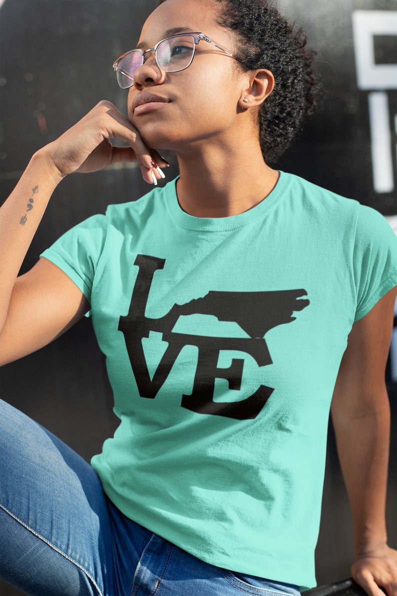 North Carolina Love Svg, Png, Ai, Dxf, Jpg File. Great for Glowforge ...