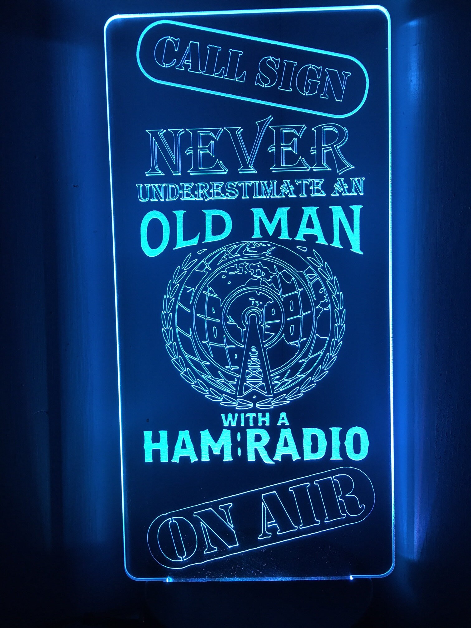 Ham Radio LED Light Night Light Personalized Gift - Etsy