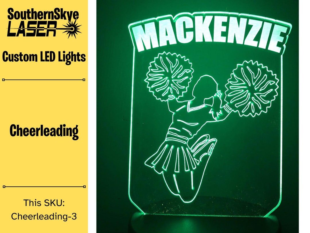 Cheerleading LED Light, Night Light, Personalized Gift -led ...