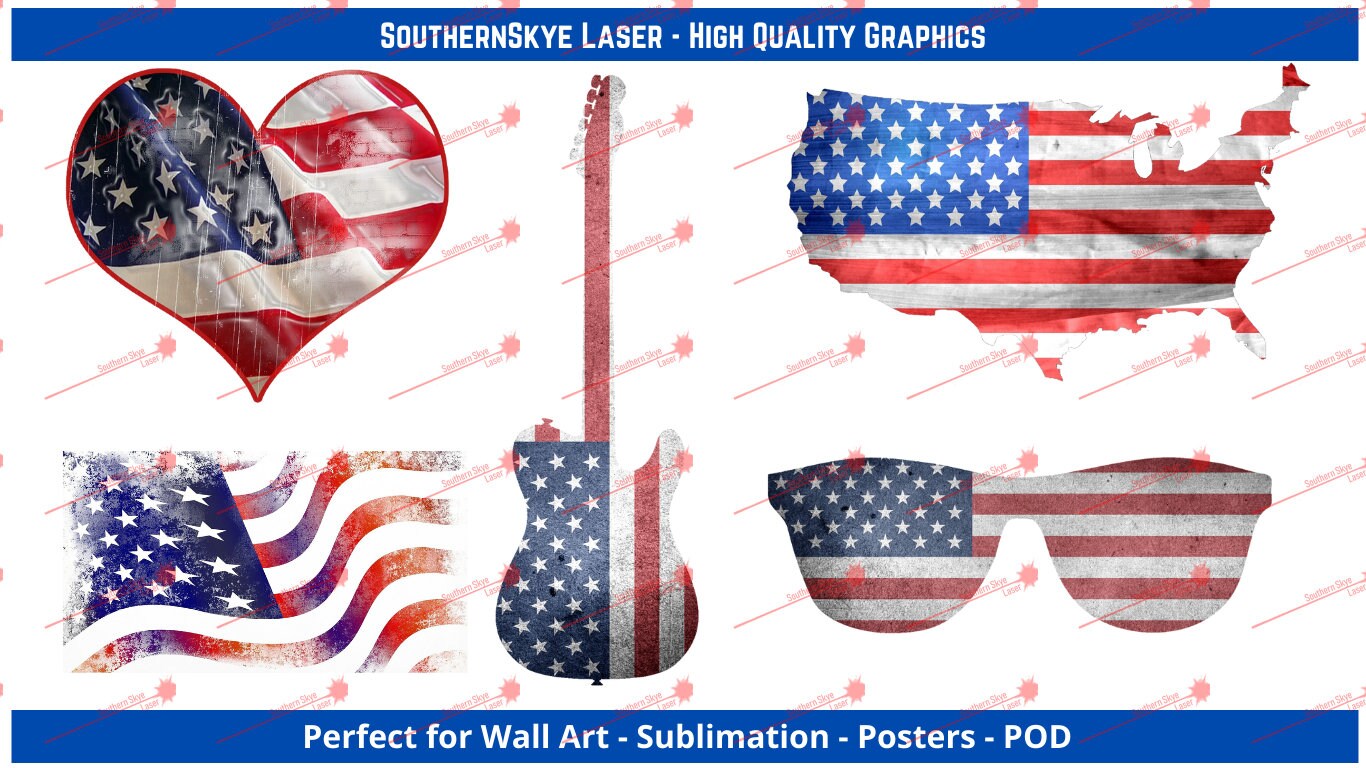 American Flag Bundle Svg Png and Jpg Files. Great for - Etsy