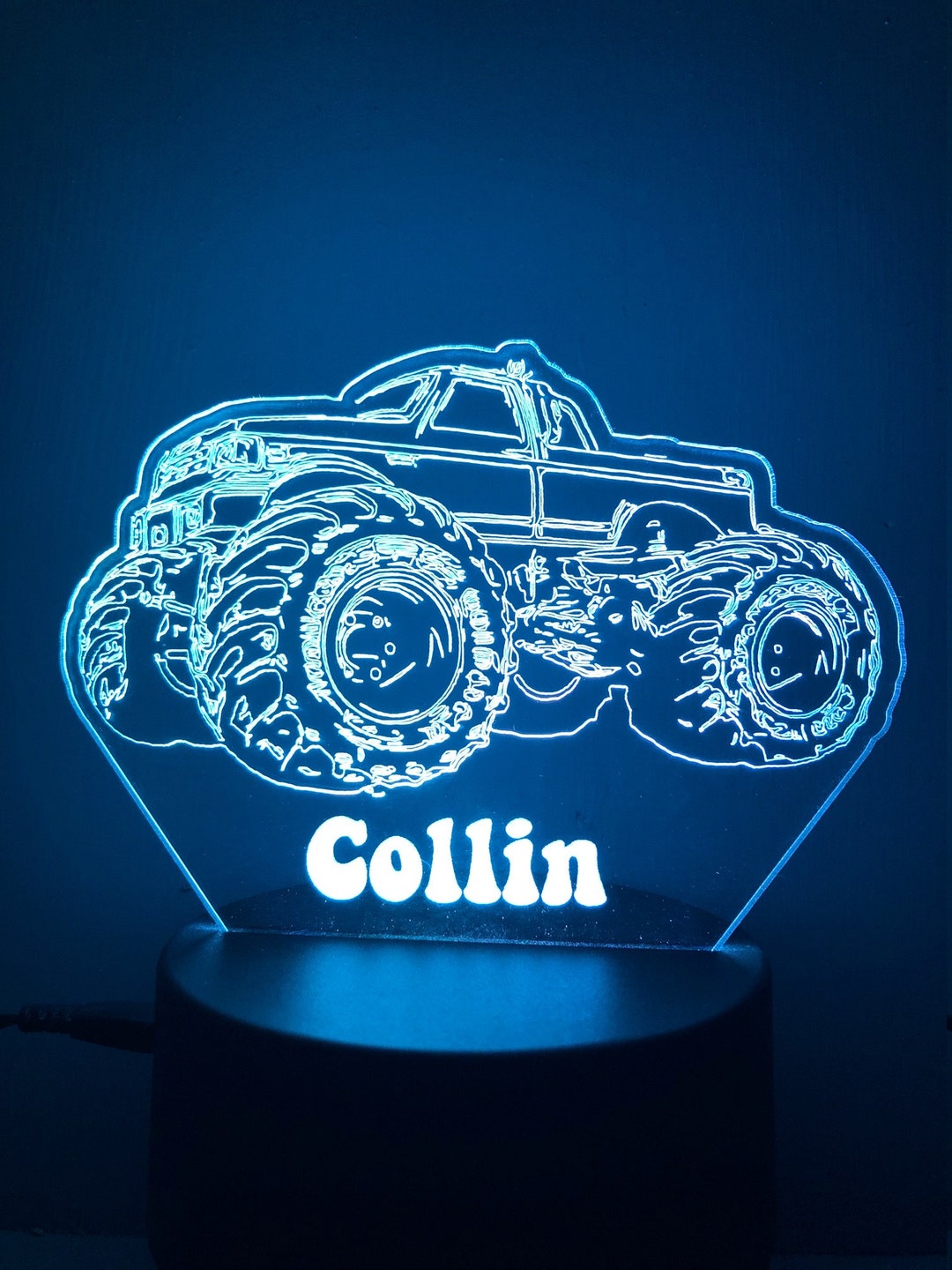 Monster Truck LED Light, Night Light, Personalized Gift -monstertruck-2 ...