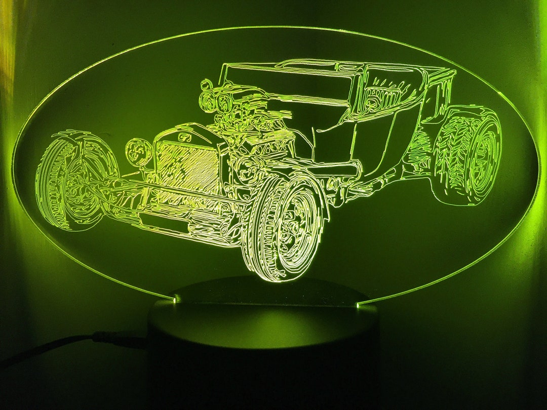 1942 Hot Rod LED Light, Night Light, Personalized Gift - Etsy
