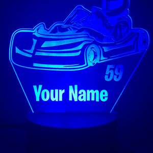 Go Kart LED Light, Night Light, Personalized Gift -led-go-kart-1- - Etsy