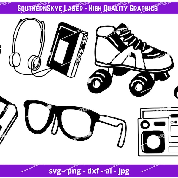 80s Svg File - Etsy