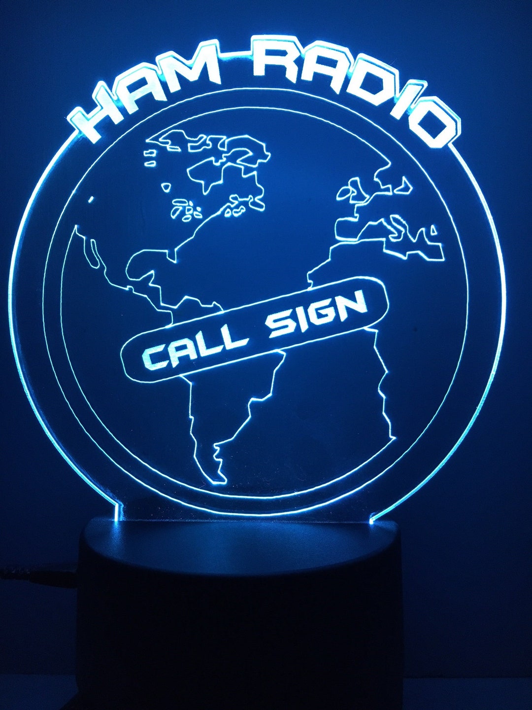 Ham Radio LED Light, Night Light, Personalized Gift -led-hamradio-1- - Etsy