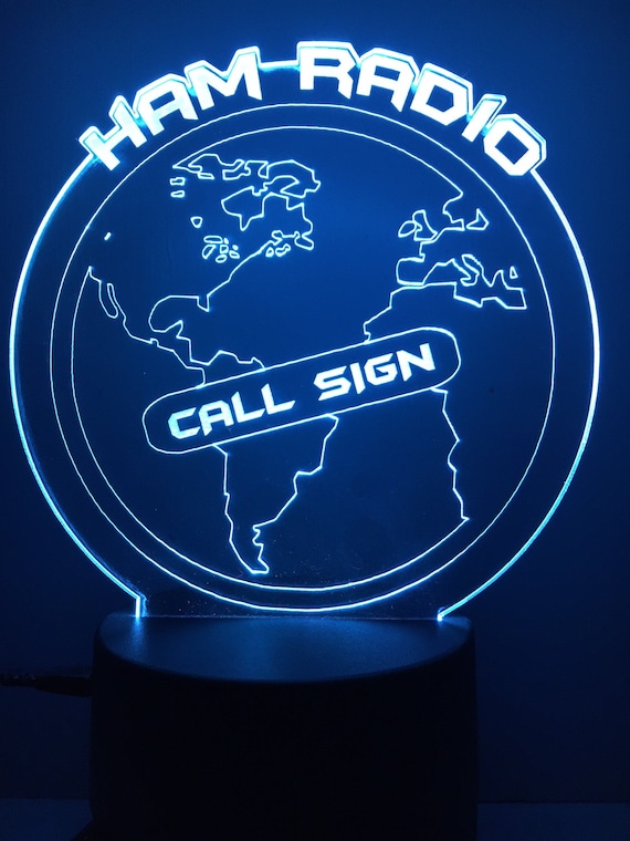 Ham Radio LED Light Night Light Personalized Gift - Etsy