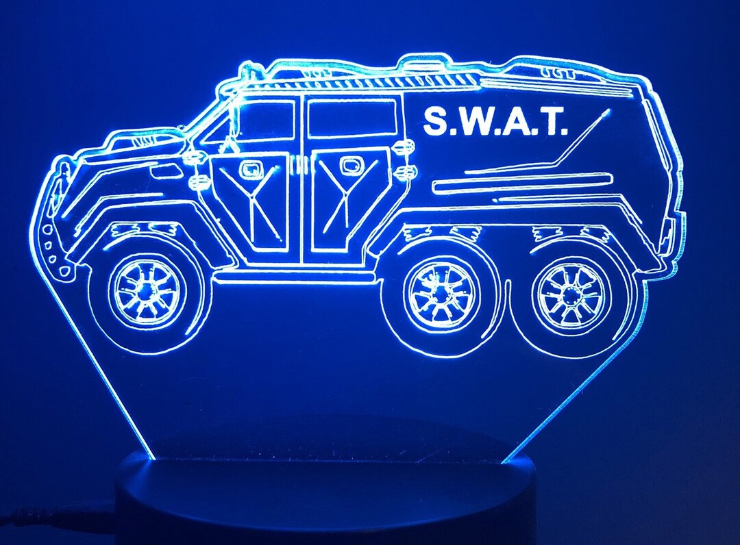 SWAT Truck LED Light, Night Light, Personalized Gift - Etsy