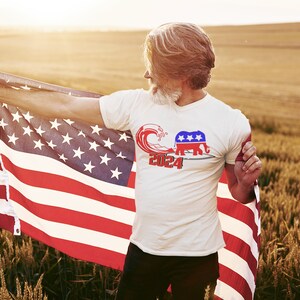 Red Wave 2024 Svg, Png, Ai, Dxf, Jpg File. Great for Glowforge, Cricut ...