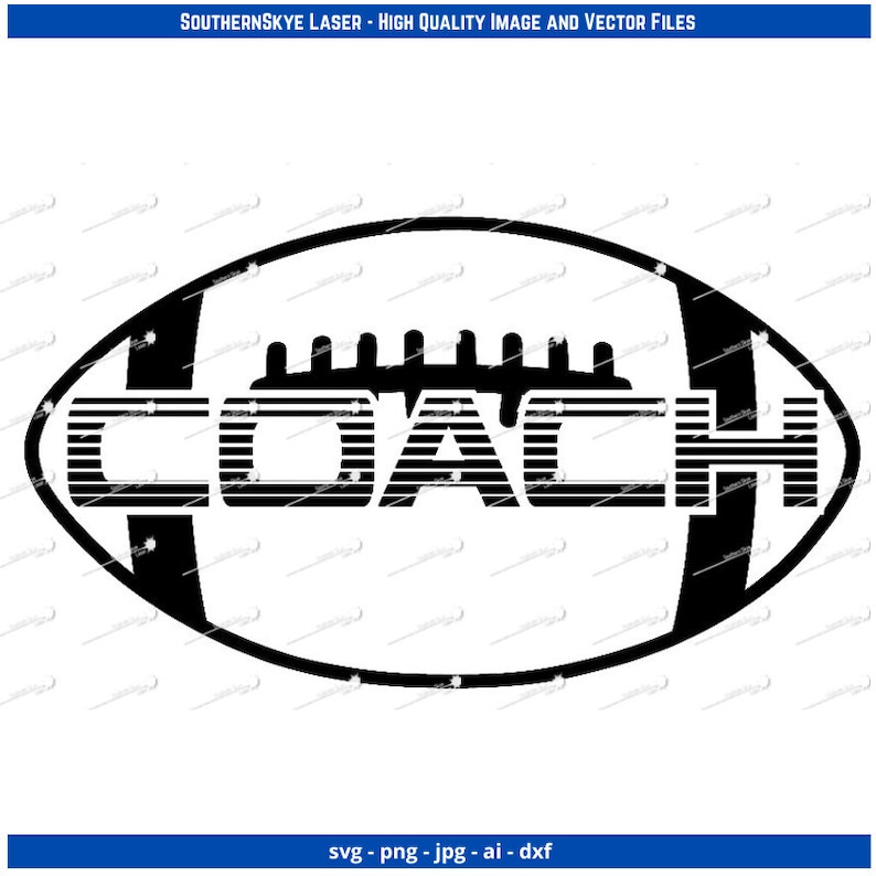 Football Coach Svg Png Ai Dxf Jpg File. Great for - Etsy