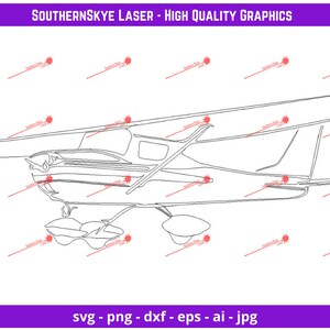 Cessna 150 Svg, Png, Ai, Dxf, Jpg File. Great for Glowforge, Cricut and ...