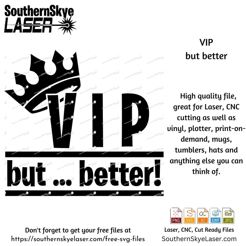 VIP ... but Better Svg Png Ai Dxf Jpg Cricut Silhouette - Etsy
