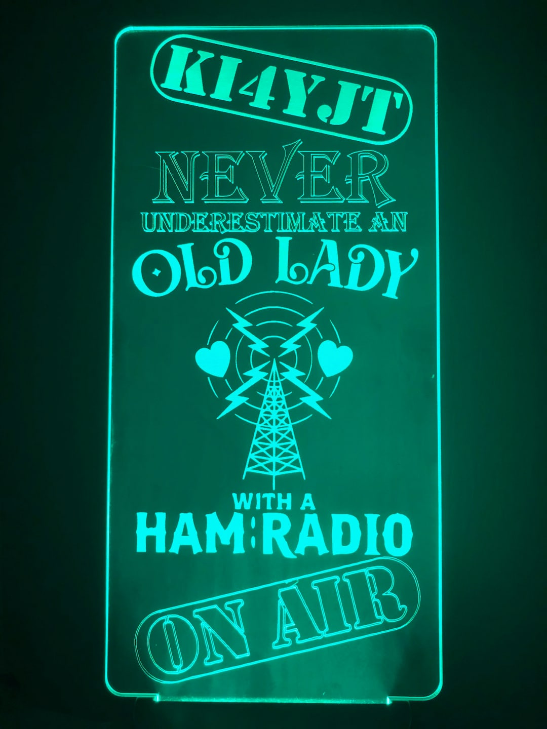 Ham Radio LED Light, Night Light, Personalized Gift -led-hamradio-5- - Etsy