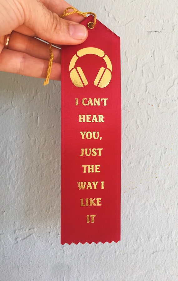 The Perfect Listener Award Ribbon | Etsy