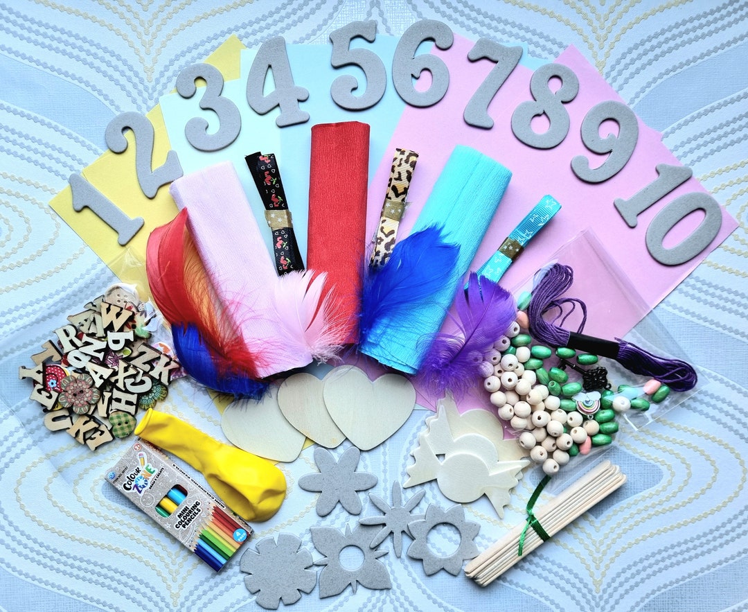 Craft Set Children's Craft Set Activity Set Cardmaking - Etsy