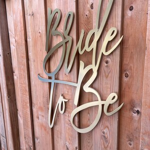 Bride to Be Sign: Bridal Shower Backdrop, PVC Wall Decor - Etsy