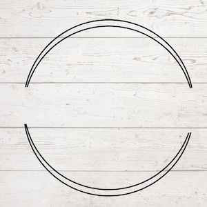 SVG Circle Border Package, Digital SVG Circle Frame, Circle Monogram ...