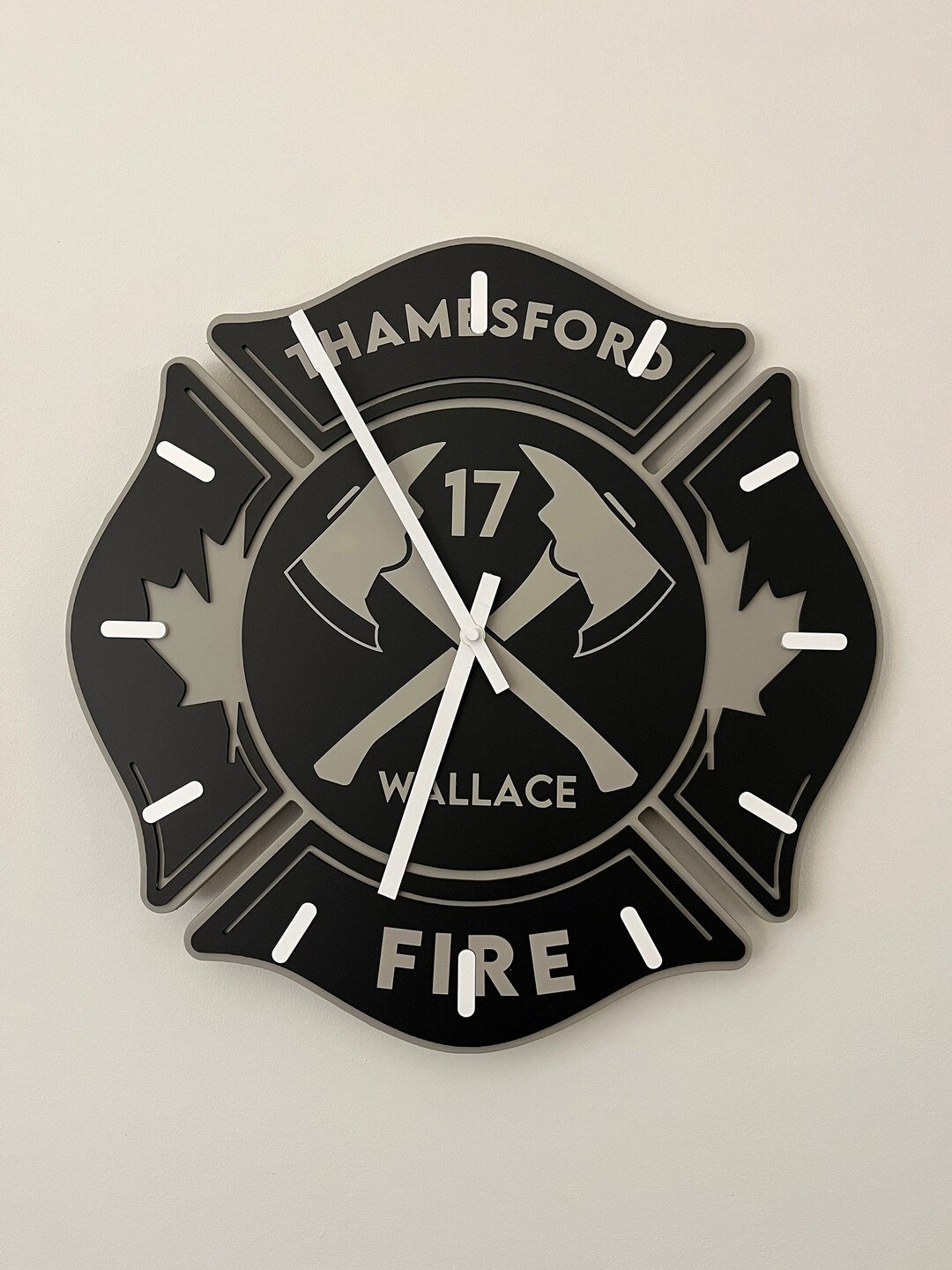 Firefighter Clock, Customized Gifts for Firefighter, First Responder ...