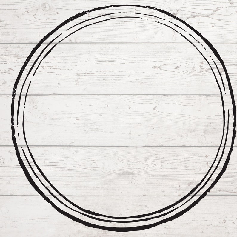 SVG Circle Border Package, Digital SVG Circle Frame, Circle Monogram ...