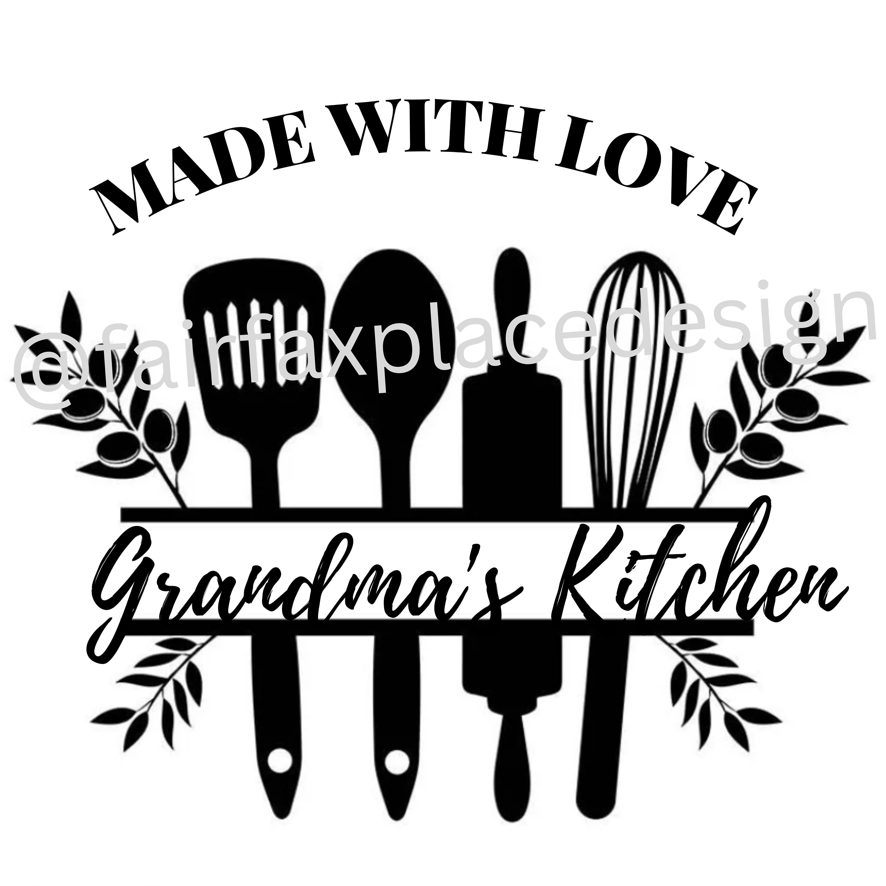 Nana's Kitchen Decor SVG instant Download, BUNDLE, Grandmas Kitchen Svg ...