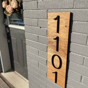 House Number Sign | House Sign | Number Sign | House Number Wood Sign ...